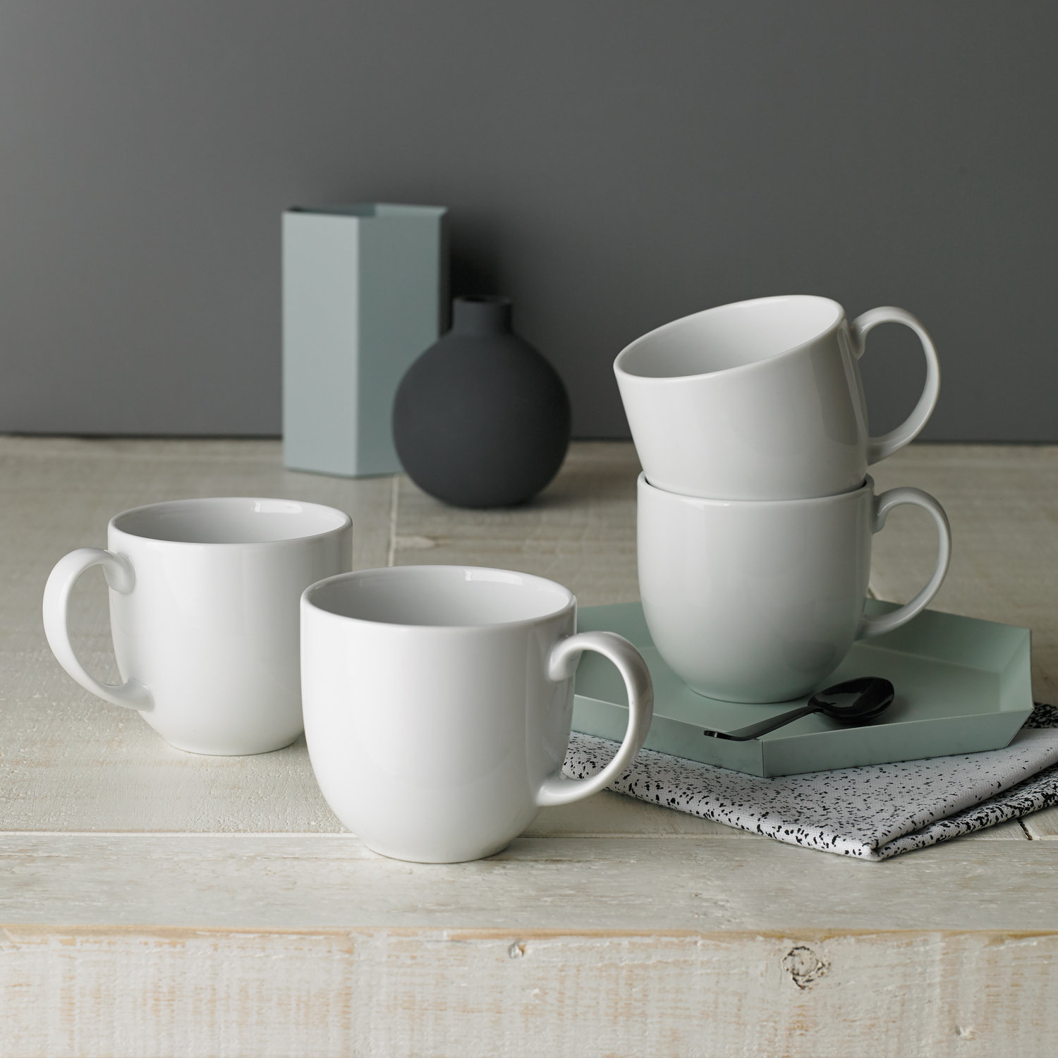 Denby White By Denby Porcelain China Pasta Bowl Set & Reviews | Perigold