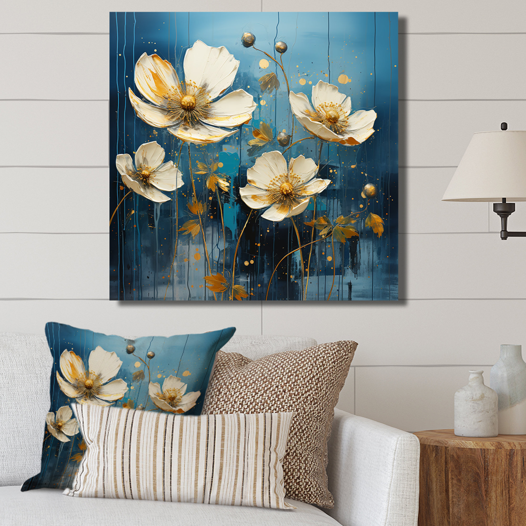 Design Art Buttercups Are Depicted Against A Backdrop - Buttercups ...