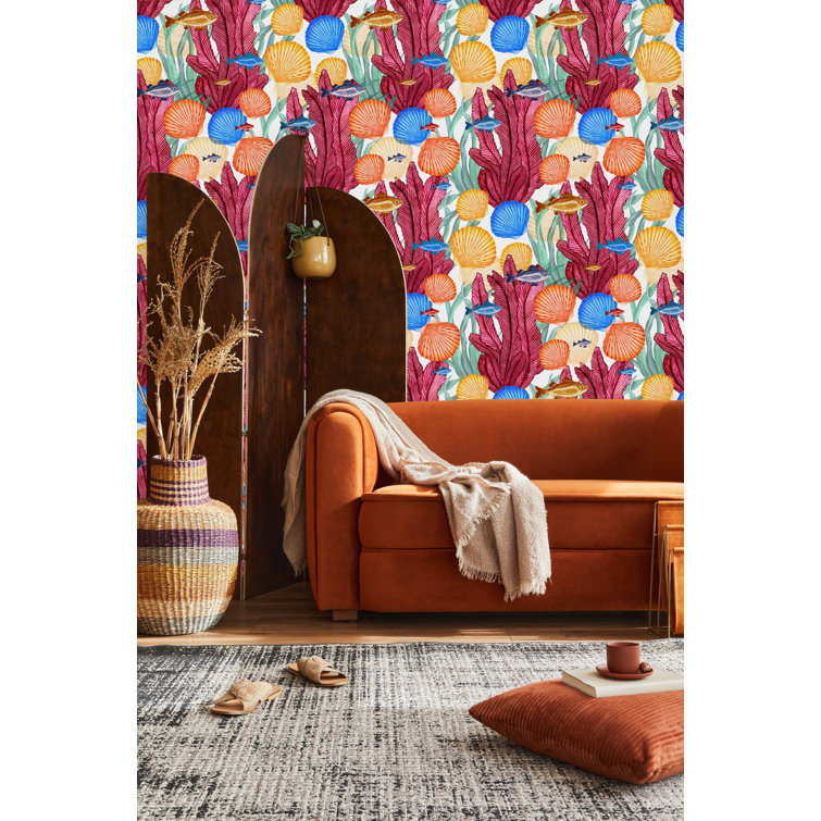 Dovecove Kelmer Peel & Stick Floral Panel | Wayfair