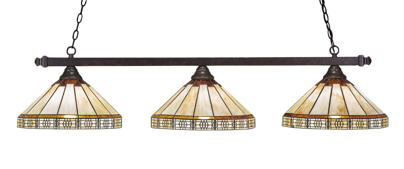 Red Barrel Studio® Square Bar/Round Fitter 3-Light Bar | Wayfair