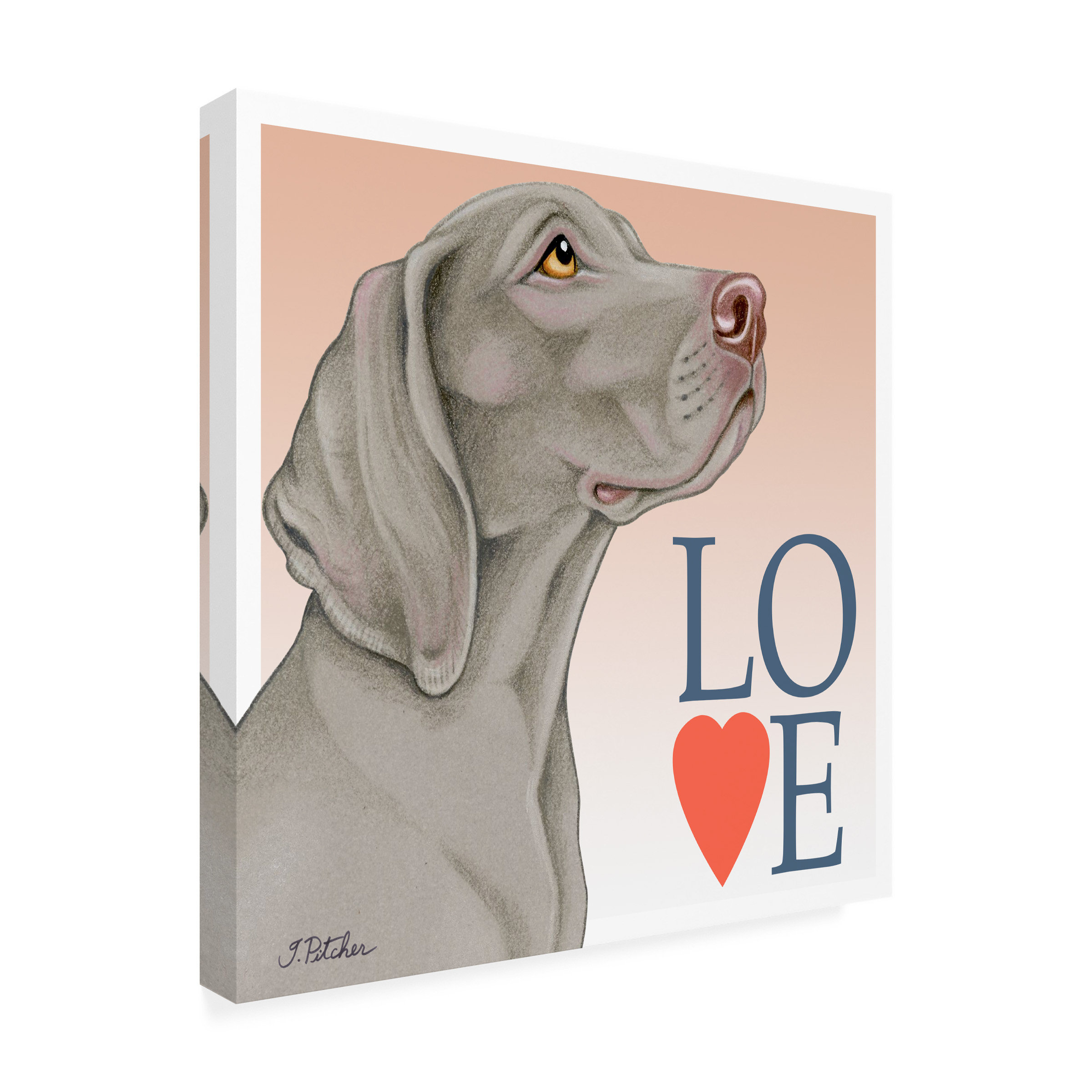 Winston Porter Weimaraner Love by Tomoyo Pitcher | Wayfair