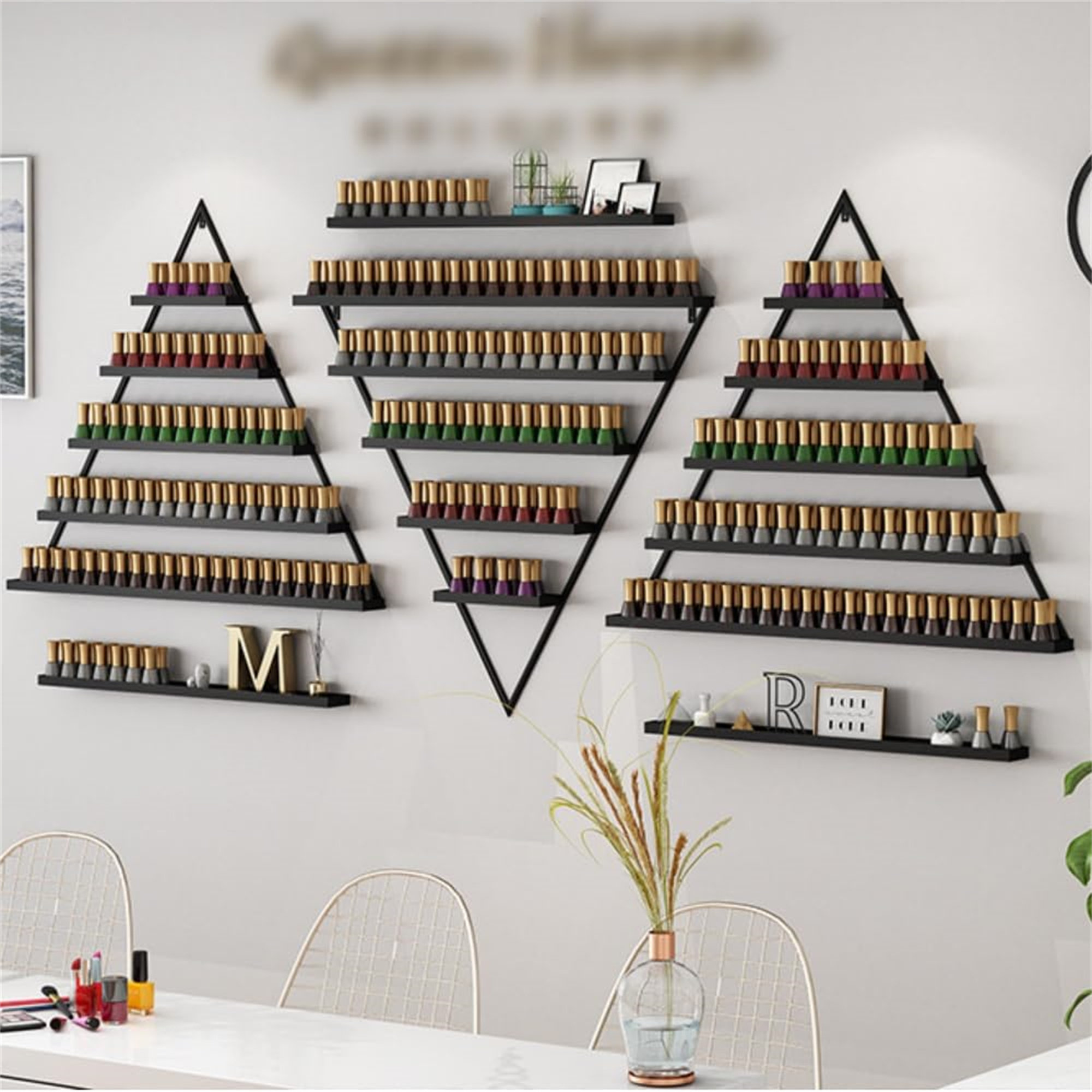 17 Stories Wall Mounted Nail Polish Rack | Wayfair