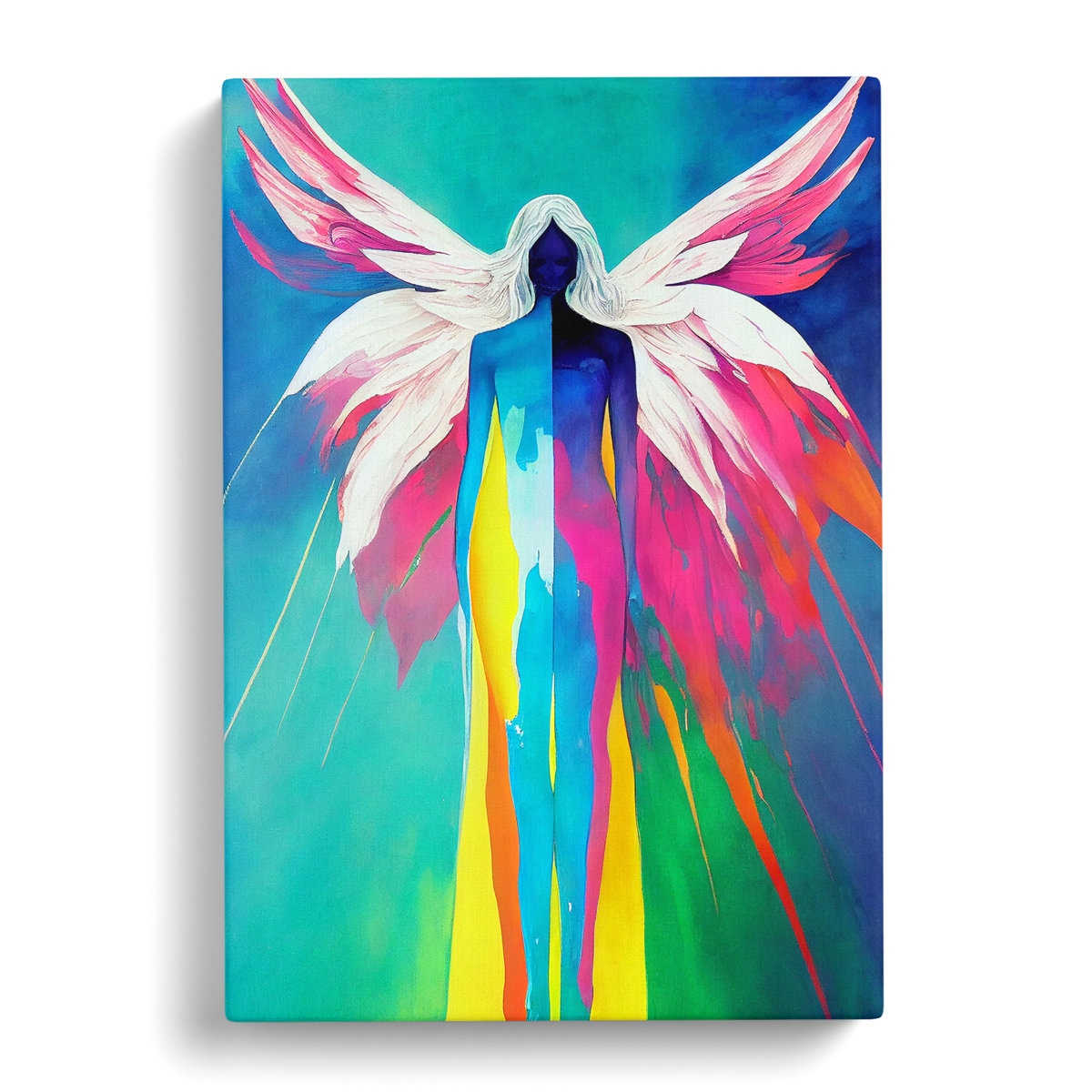 Happy Larry XV1022-1525X Colourful Angel Abstract - Wall Art | Wayfair ...