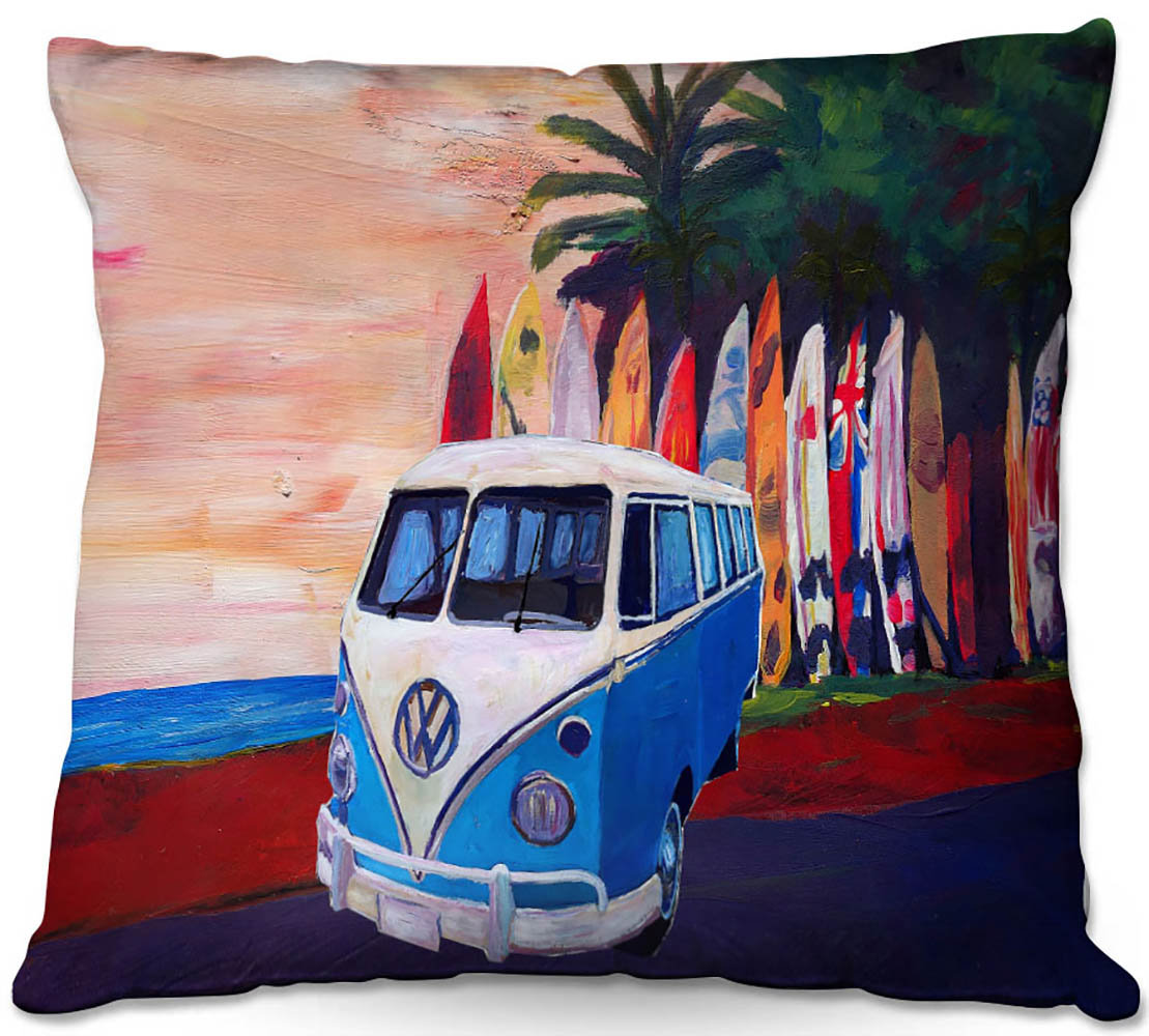 DiaNoche Designs Couch VW Bus Surfing 2 Throw Pillow - Wayfair Canada
