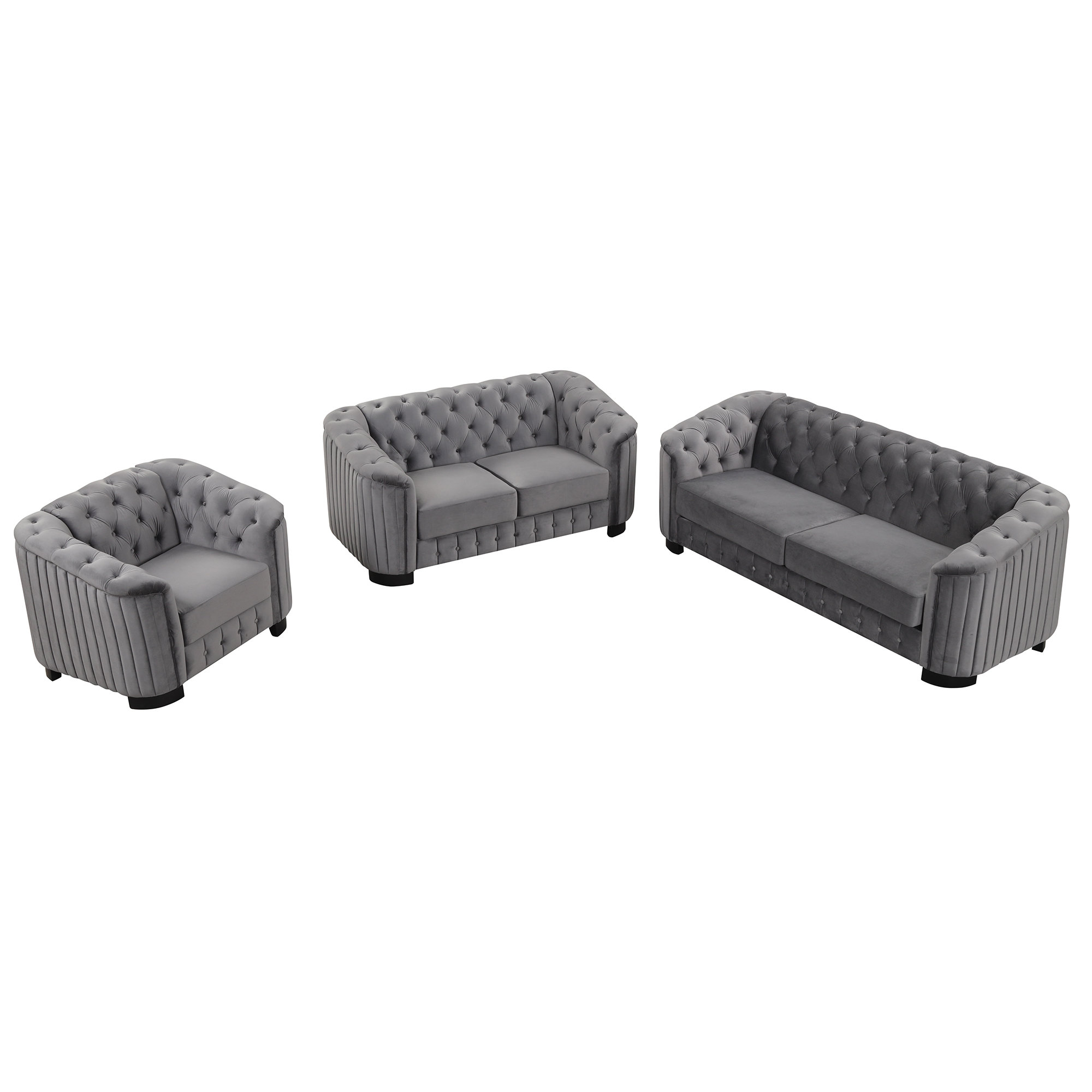 Rosdorf Park Modern 3-piece Sofa Sets | Wayfair
