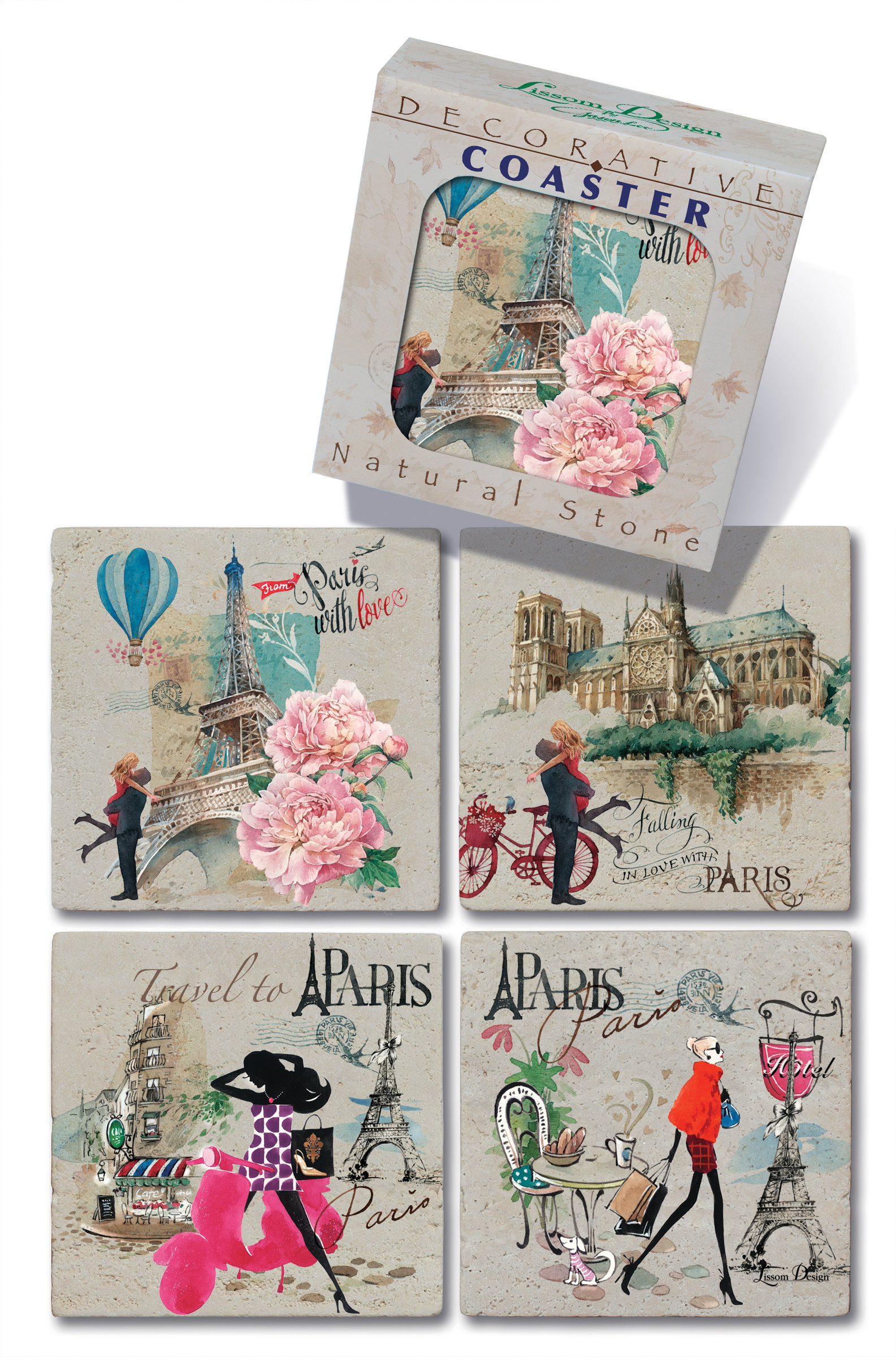 One Allium Way® 4 Piece Coaster Set | Wayfair