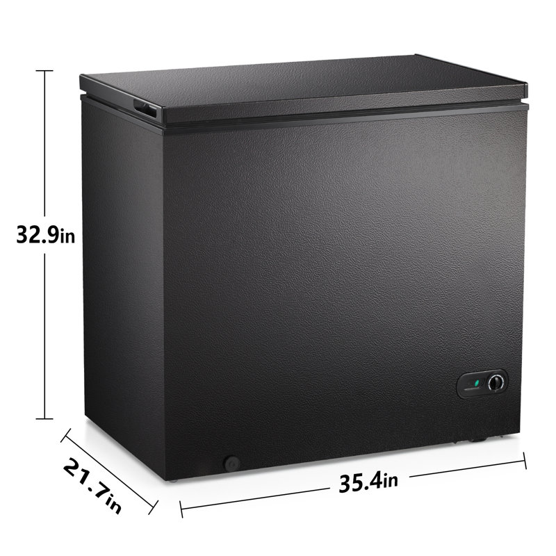 R.W.FLAME Portable 7 Cubic Feet Chest Freezer with Adjustable ...