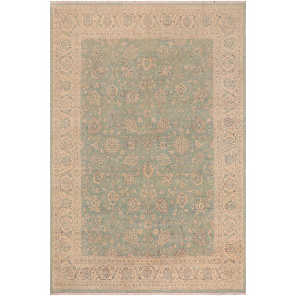 Isabelline One-of-a-Kind 8'9'' x 11'11'' 2000s Area Rug in Beige/Green ...