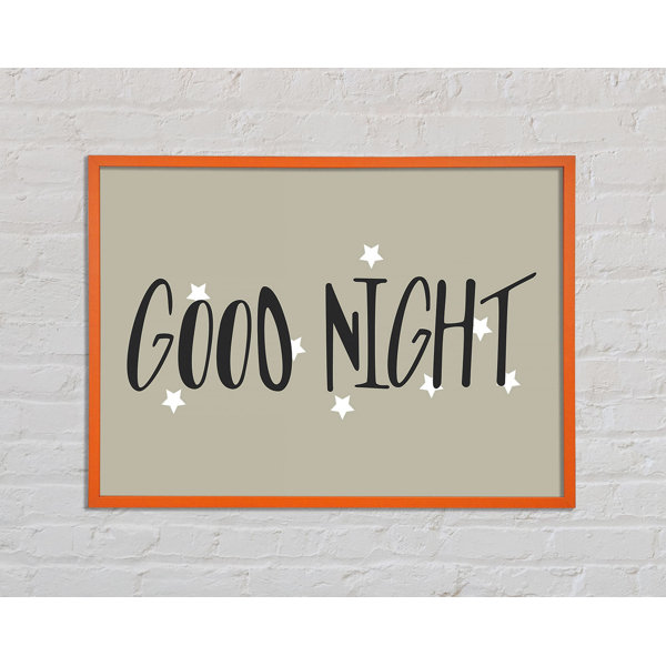 Brayden Studio Good Night - Single Picture Frame Art Prints | Wayfair.co.uk