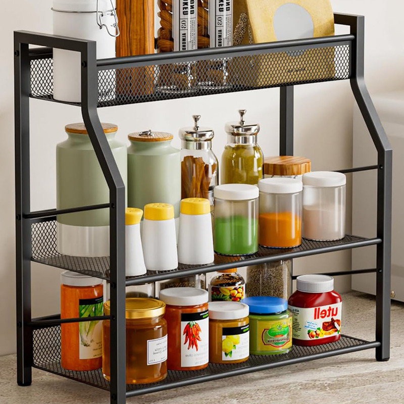 17 Stories 3 Tier Spice Rack, Kitchen Storage Organizer Shelf for ...