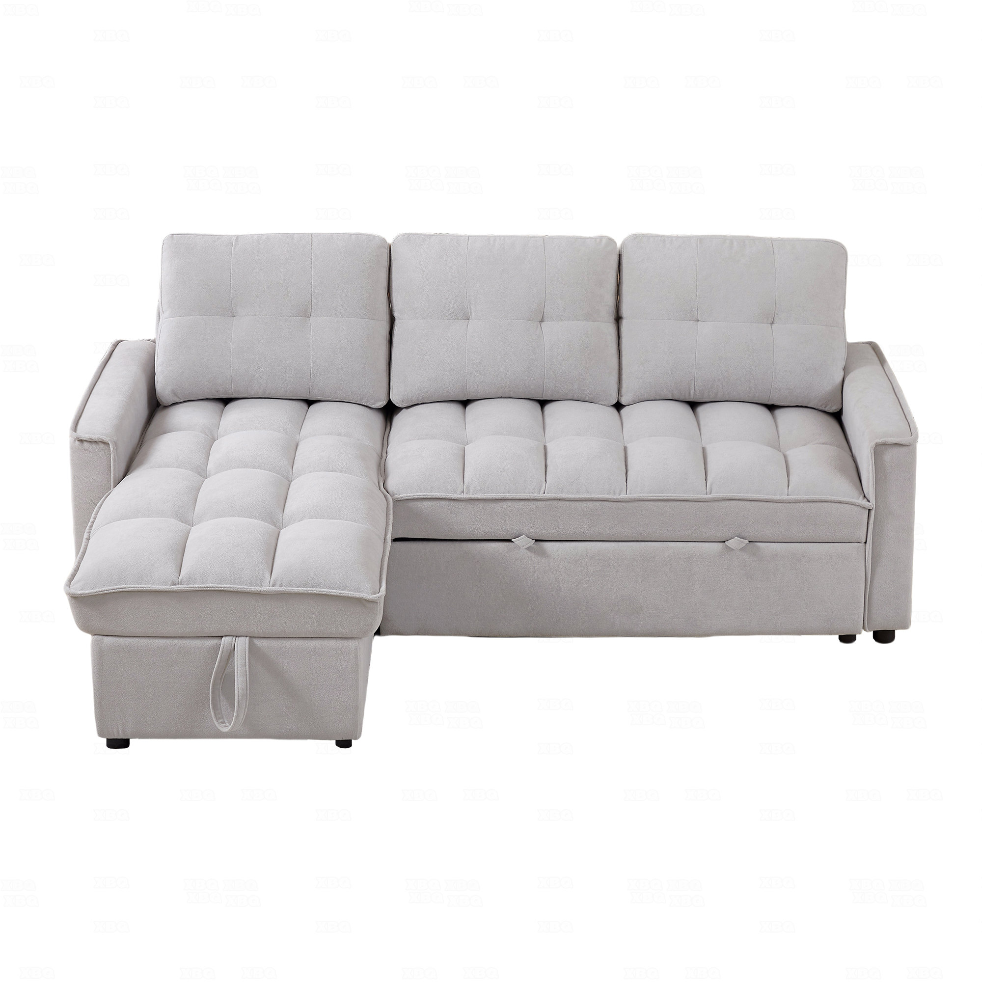 Latitude Run® Basic Sectional Sofa, 78.75" Reclining Sofa, Pull-Out ...