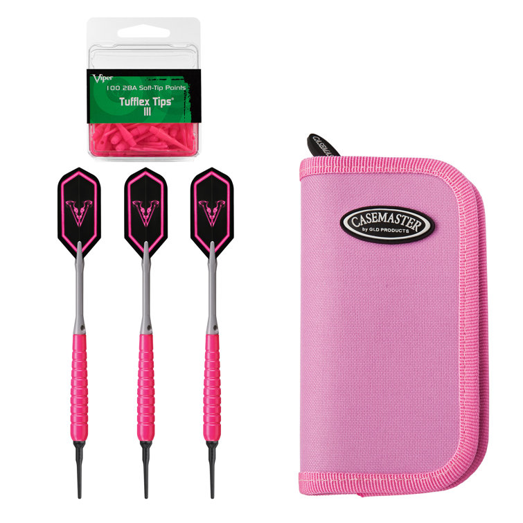 GLD Products Viper V Glo Soft Tip 18gm Pink, Casemaster Deluxe Pink ...