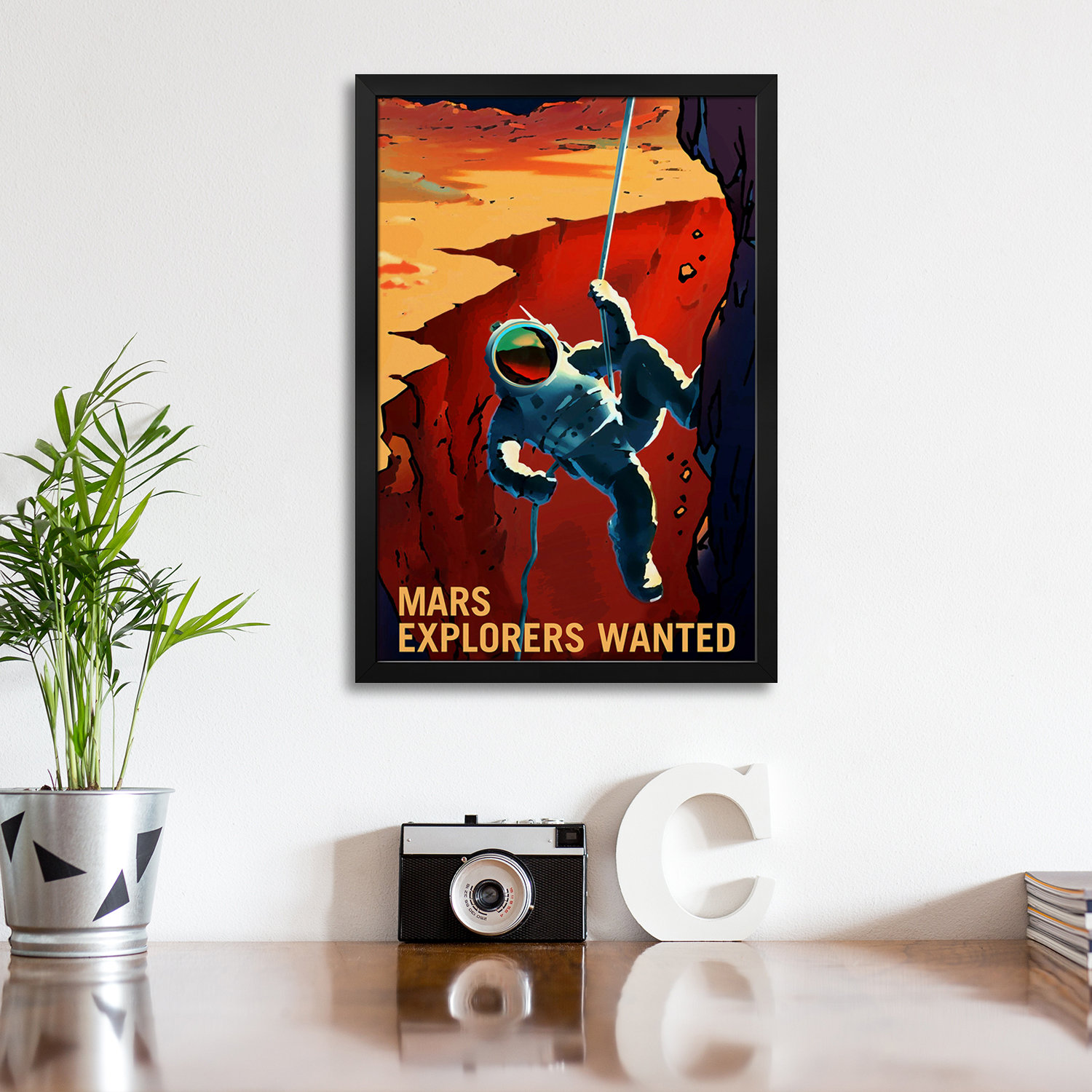 Trinx Explorers Wanted Premium Framed Poster by NASA | Wayfair