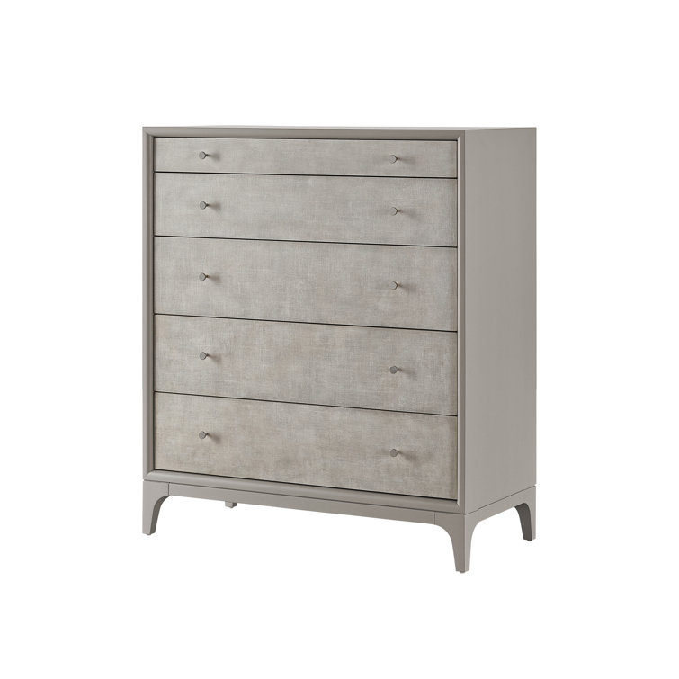 Miranda Kerr Home 40" Tranquility 5 Drawer Linen Textured Chest | Perigold