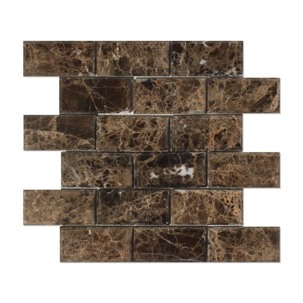 Stone & Tile Shoppe, Inc. Emperador Marble Novelty Mosaic Wall & Floor ...