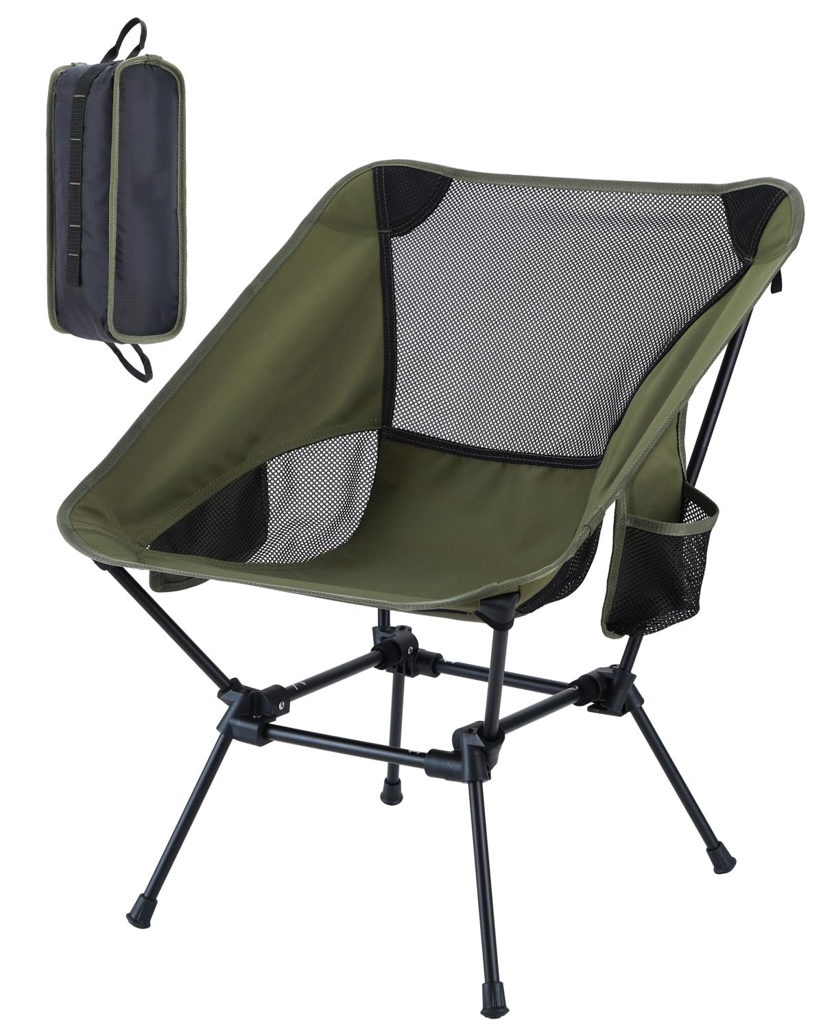 Arlmont & Co. Backpacking Chair, Lightweight Portable Camping Chair For ...