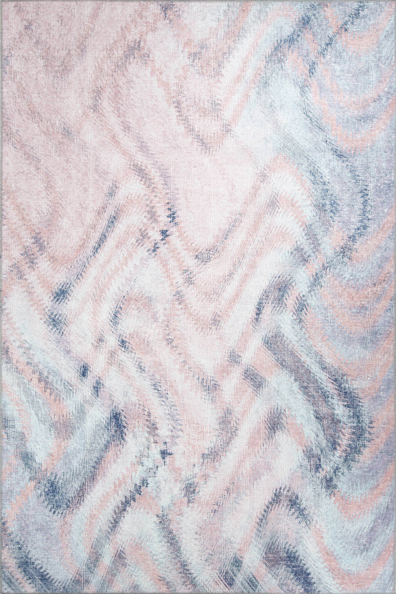 Orren Ellis Abstract Thin Rug Machine Made Cotton Area Rug in Beige ...