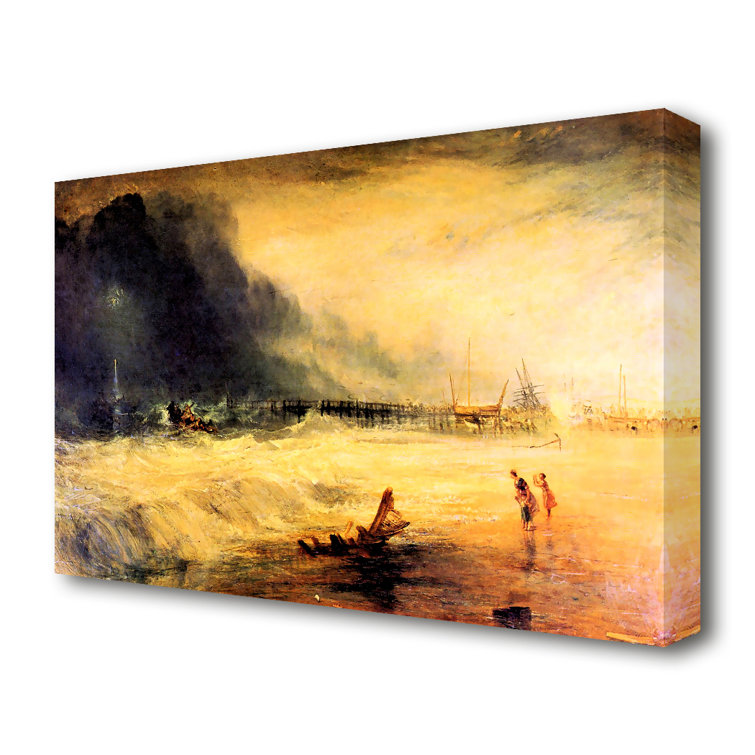 East Urban Home Stranded Ship by J.M.W. Turner - Wrapped Canvas ...