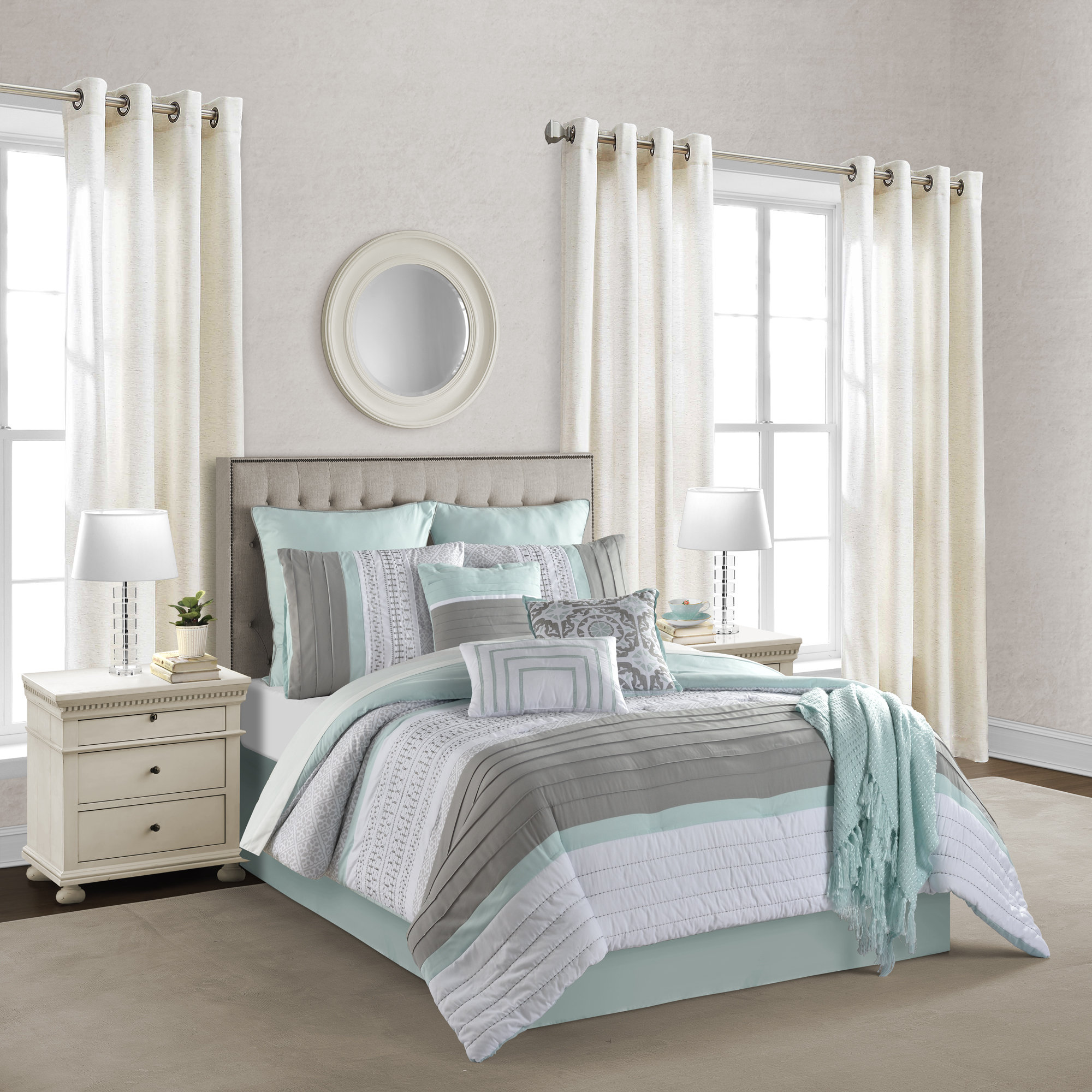 Lanwood Home Mia 10-Piece Comforter Set & Reviews | Wayfair