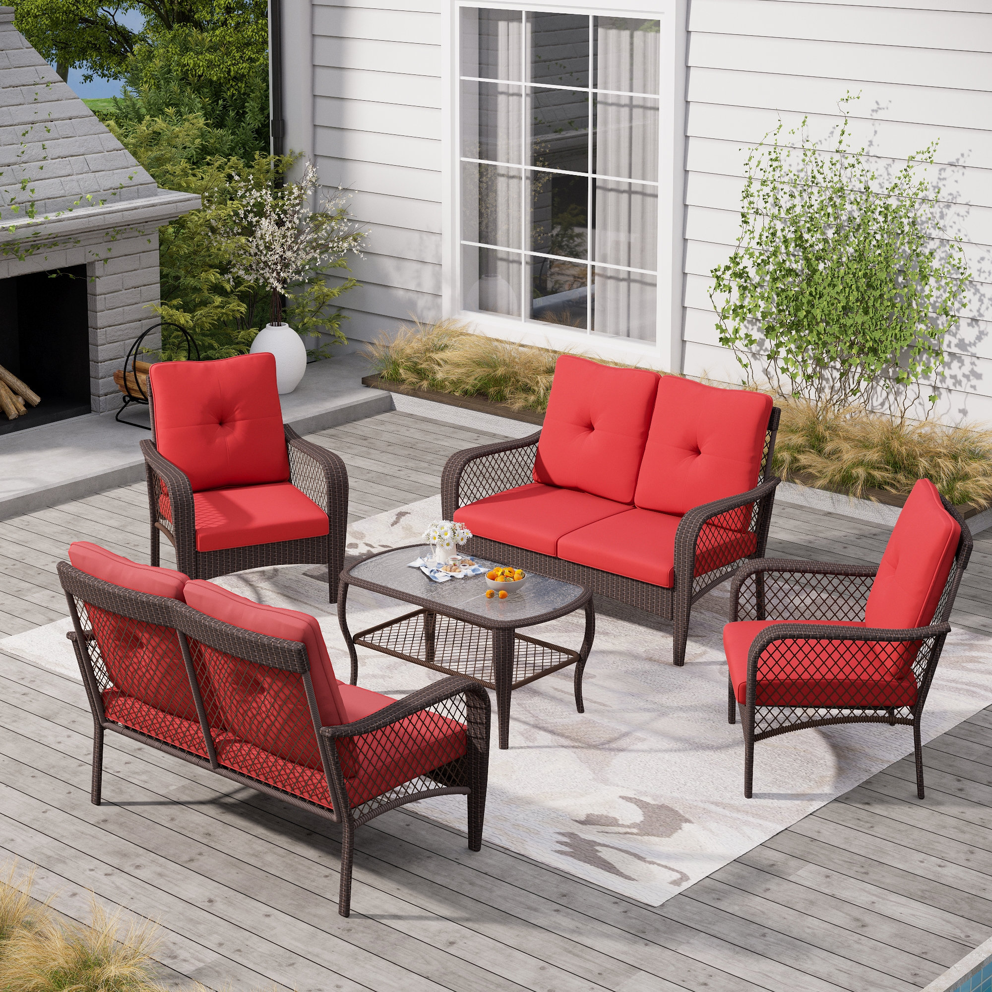 Red Barrel Studio Lounge Seating Group with Cushions - Wayfair Canada