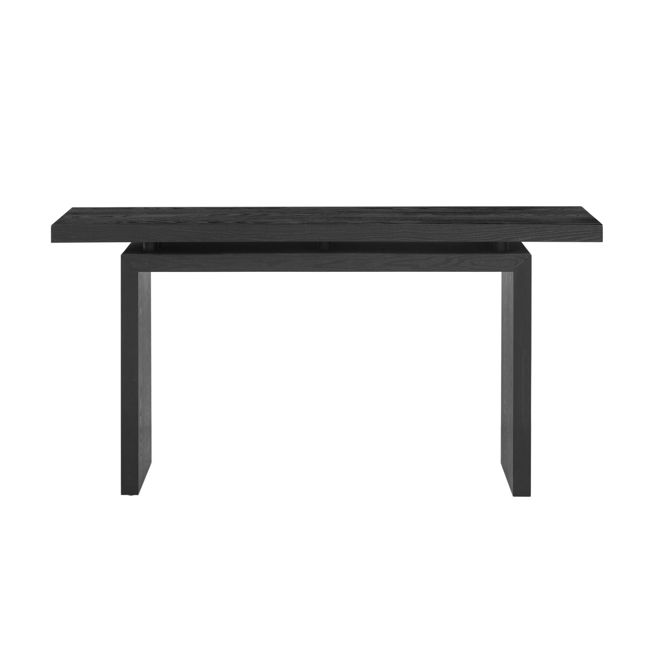 George Oliver Uniquely Designed Ash Veneer Console Table, Modern Simple ...