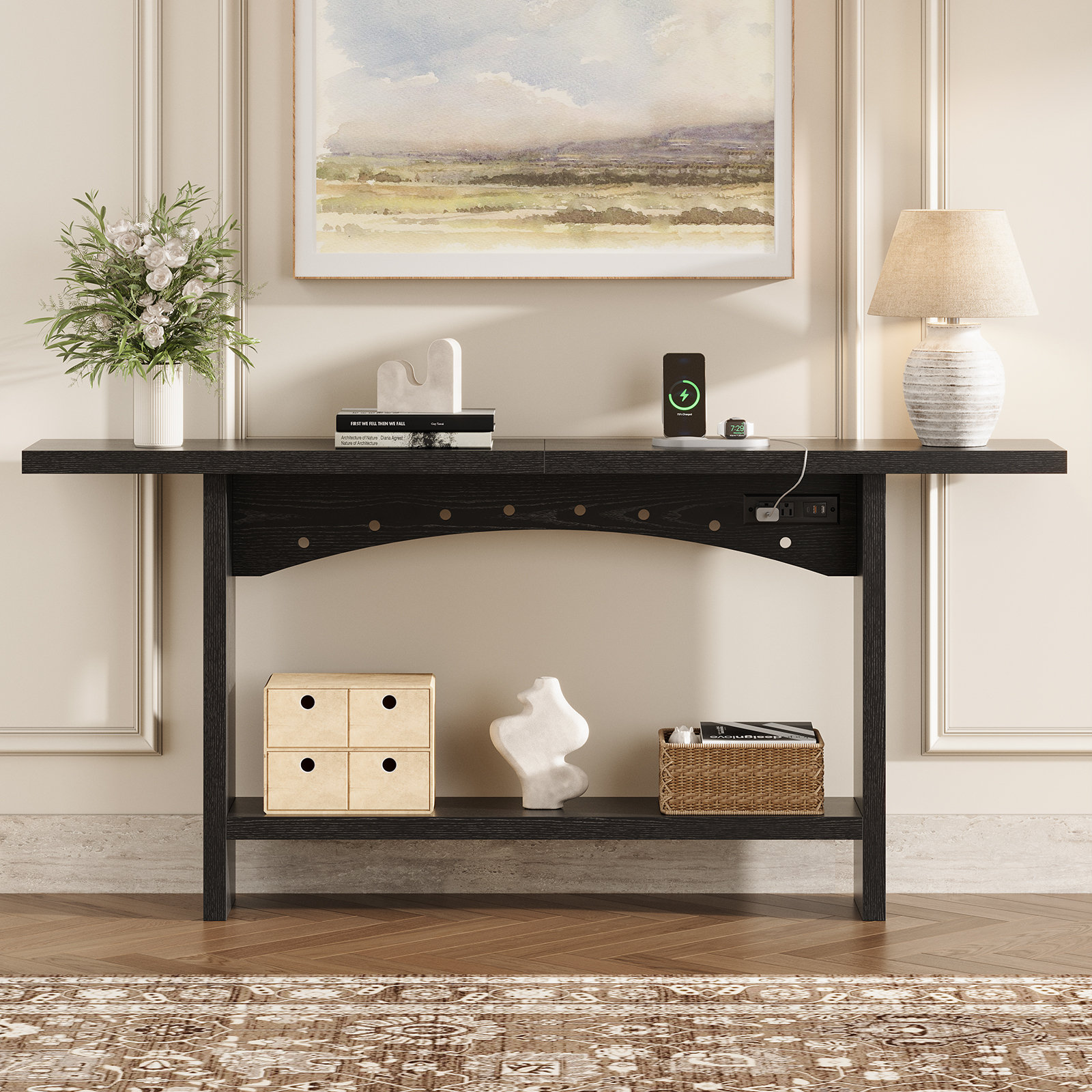 Ophelia & Co. Console Tables with Built-in Fast Outlets | Wayfair
