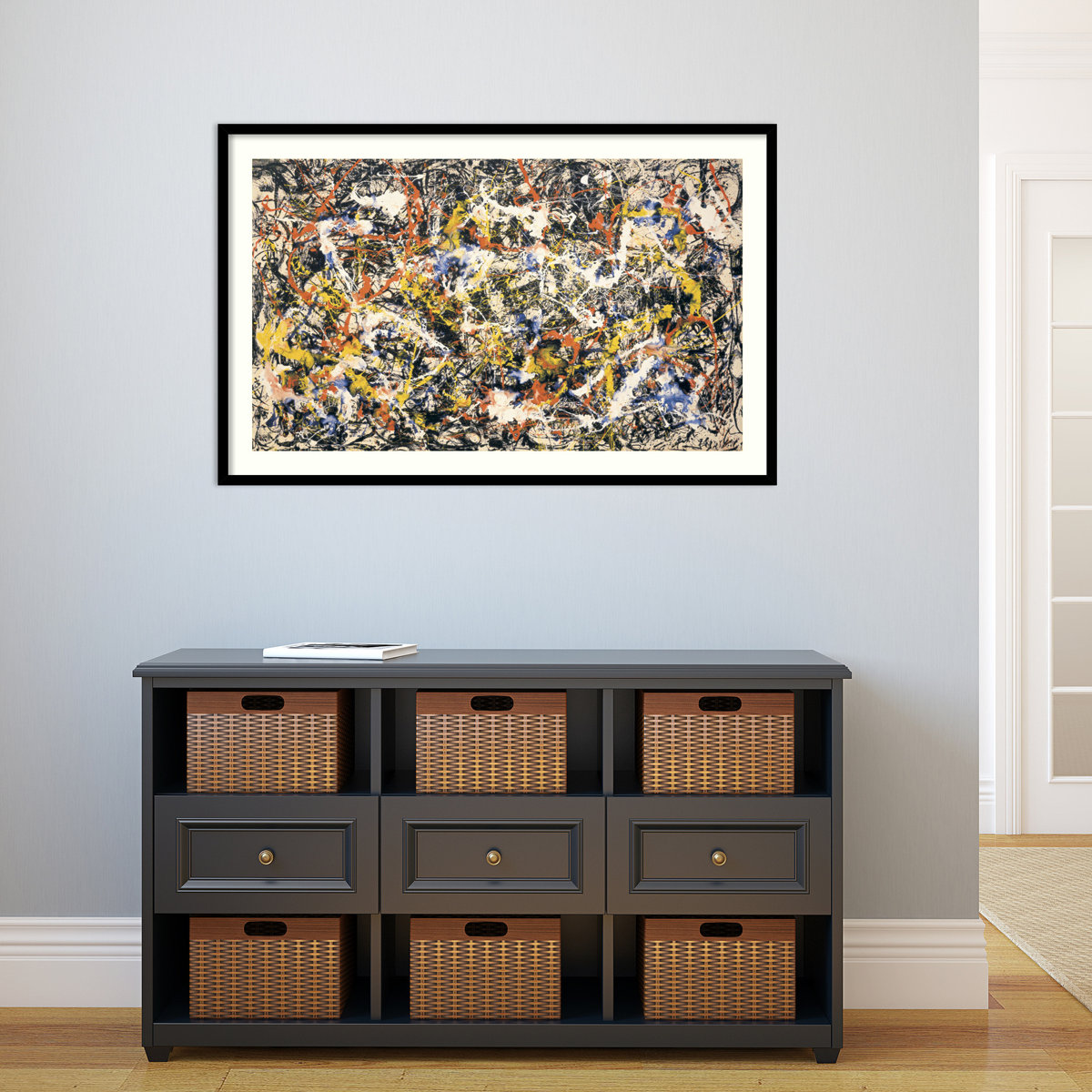 Wade Logan® Convergence by Jackson Pollock - Single Picture Frame Print ...