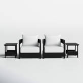 Joss & Main Everlee Patio Chair with Cushions & Reviews | Wayfair