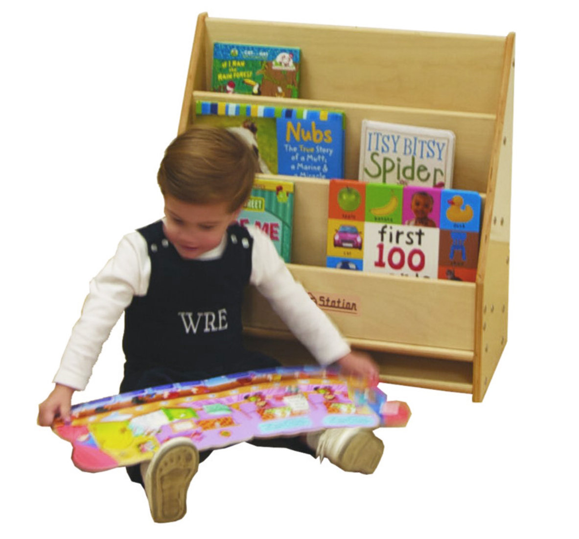 Kids' Station Portable 3 Compartment Book Display | Wayfair