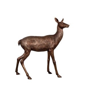 Metropolitan Galleries Bronze Deer Family Sculpture | Wayfair