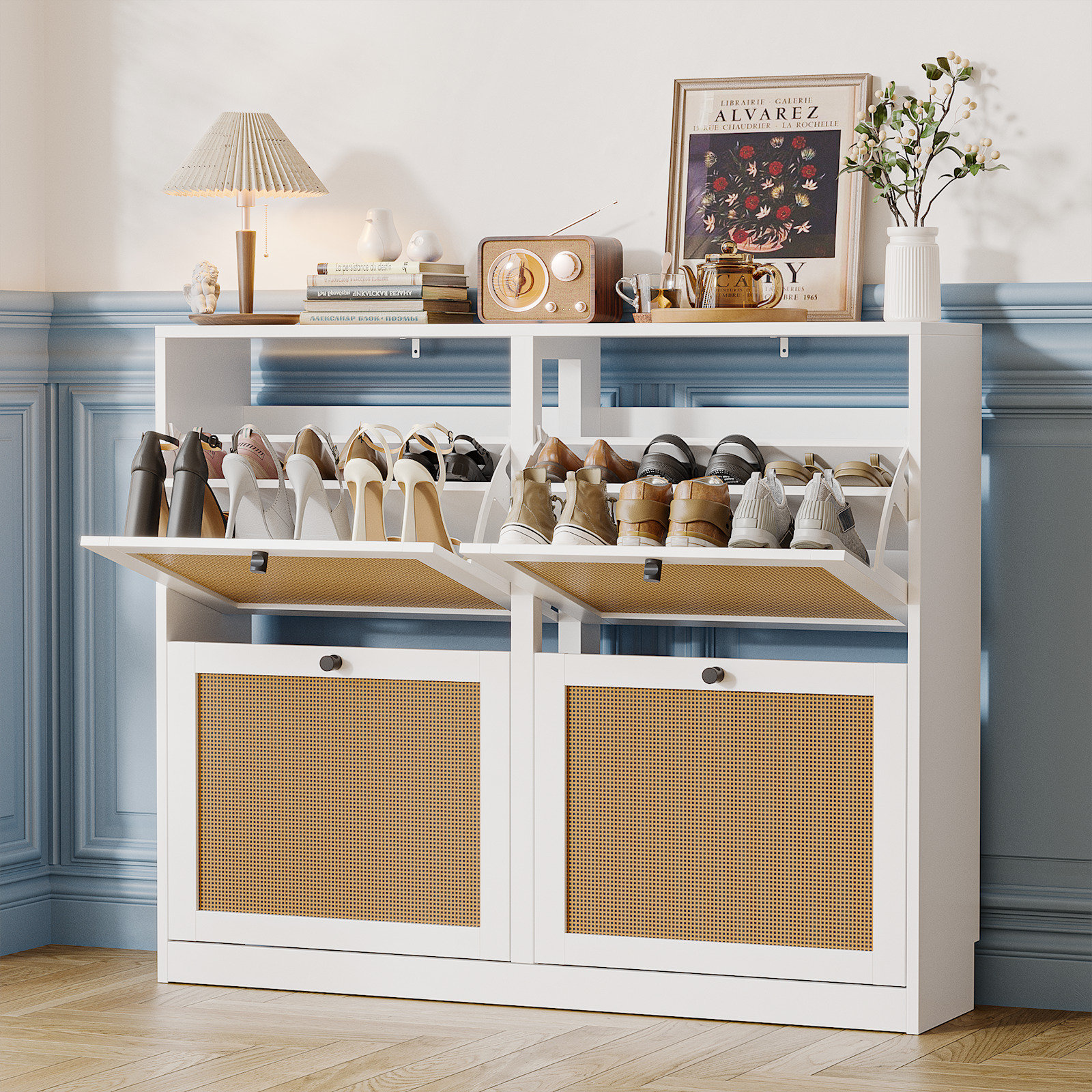 Bayou Breeze 20 Pair Shoe Storage Cabinet - Wayfair Canada