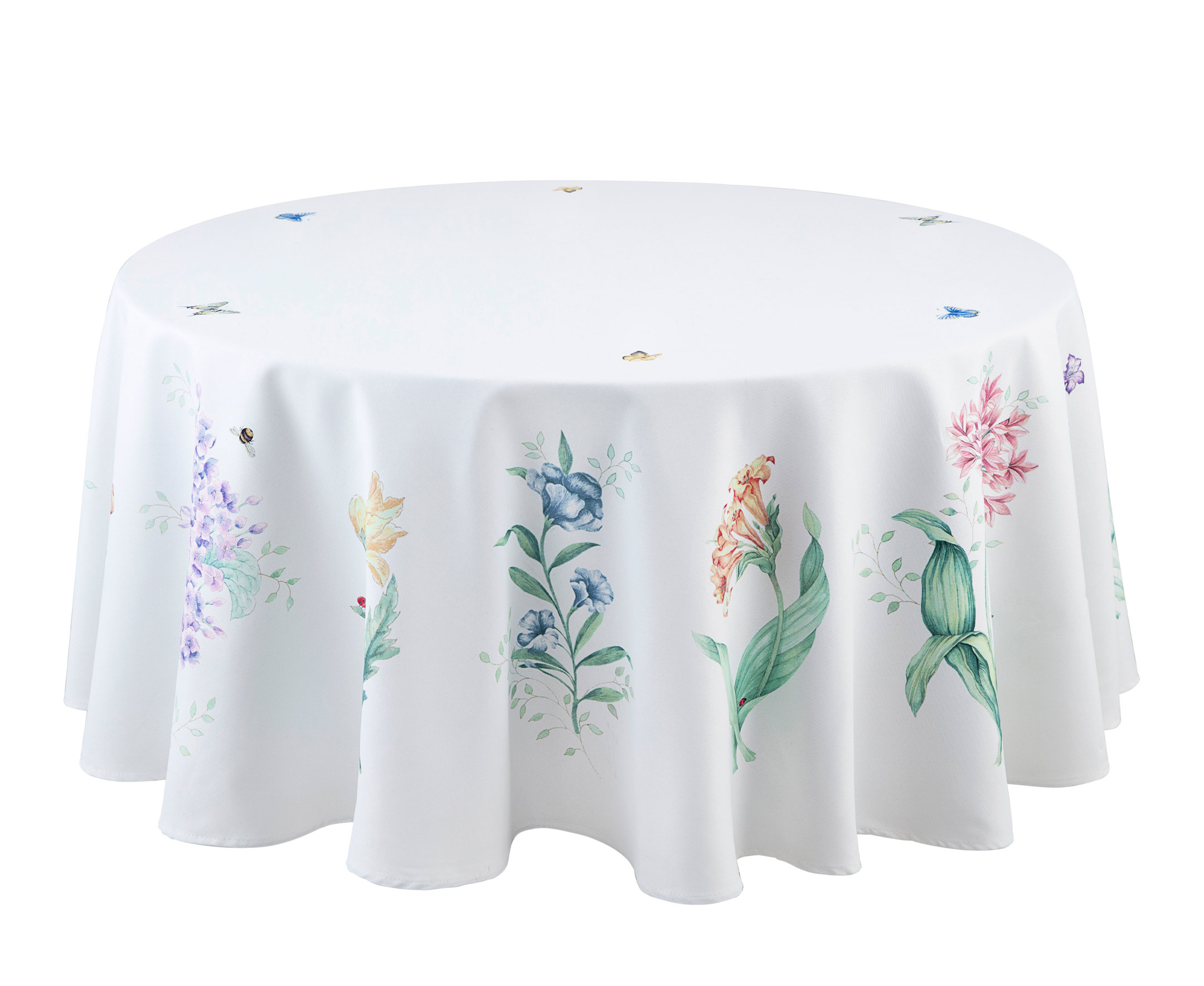 Lenox Butterfly Meadow Garden 70" Round Tablecloth | Perigold