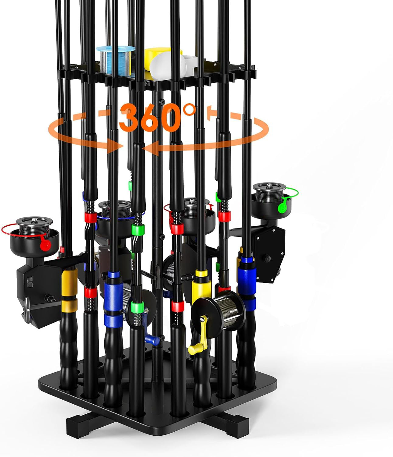 WFX Utility™ 360° Rotating Vertical Fishing Rod Rack - Wayfair Canada