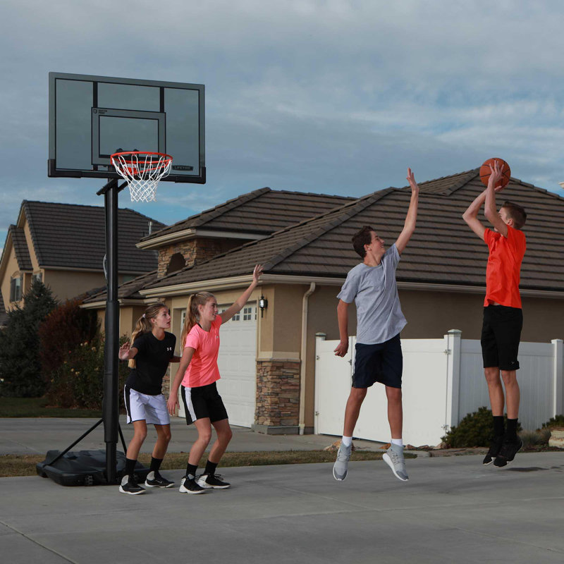 Lifetime Height Adjustable Portable Basketball Hoop (52" Polycarbonate ...