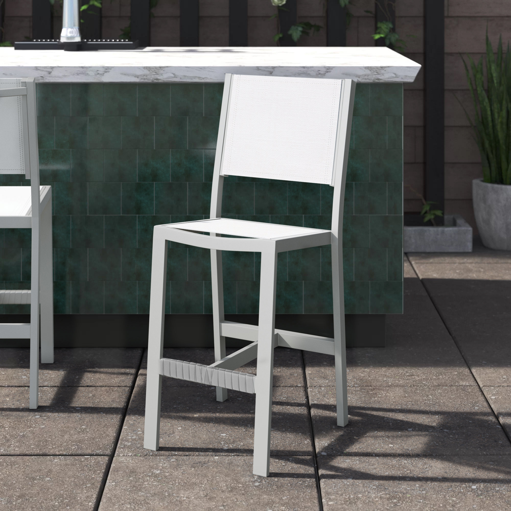 Source Furniture Fusion Metal Outdoor 28'' Bar Stool - Wayfair Canada
