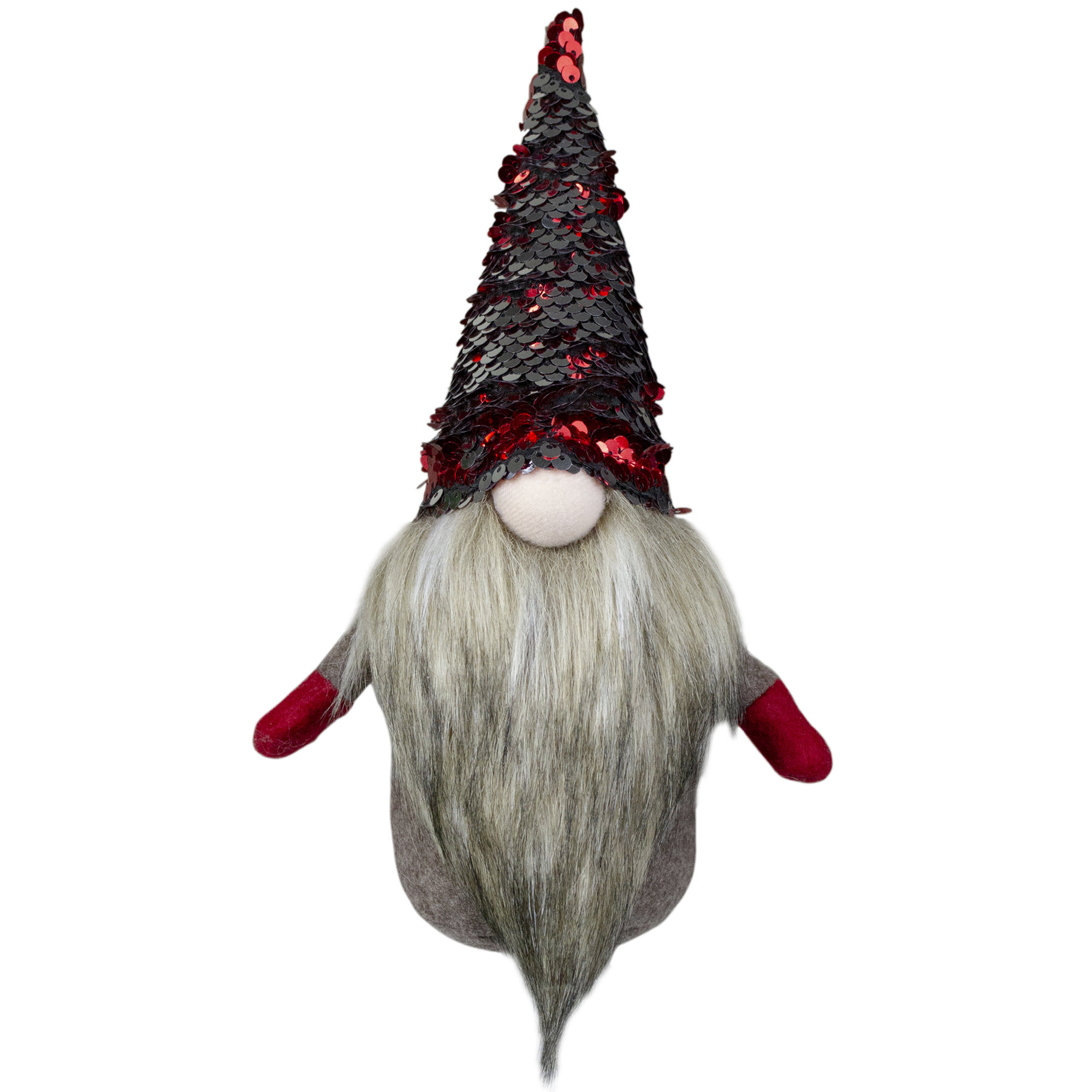 Northlight Seasonal 9"Beige and Shiny Red Elf Tabletop Christmas ...