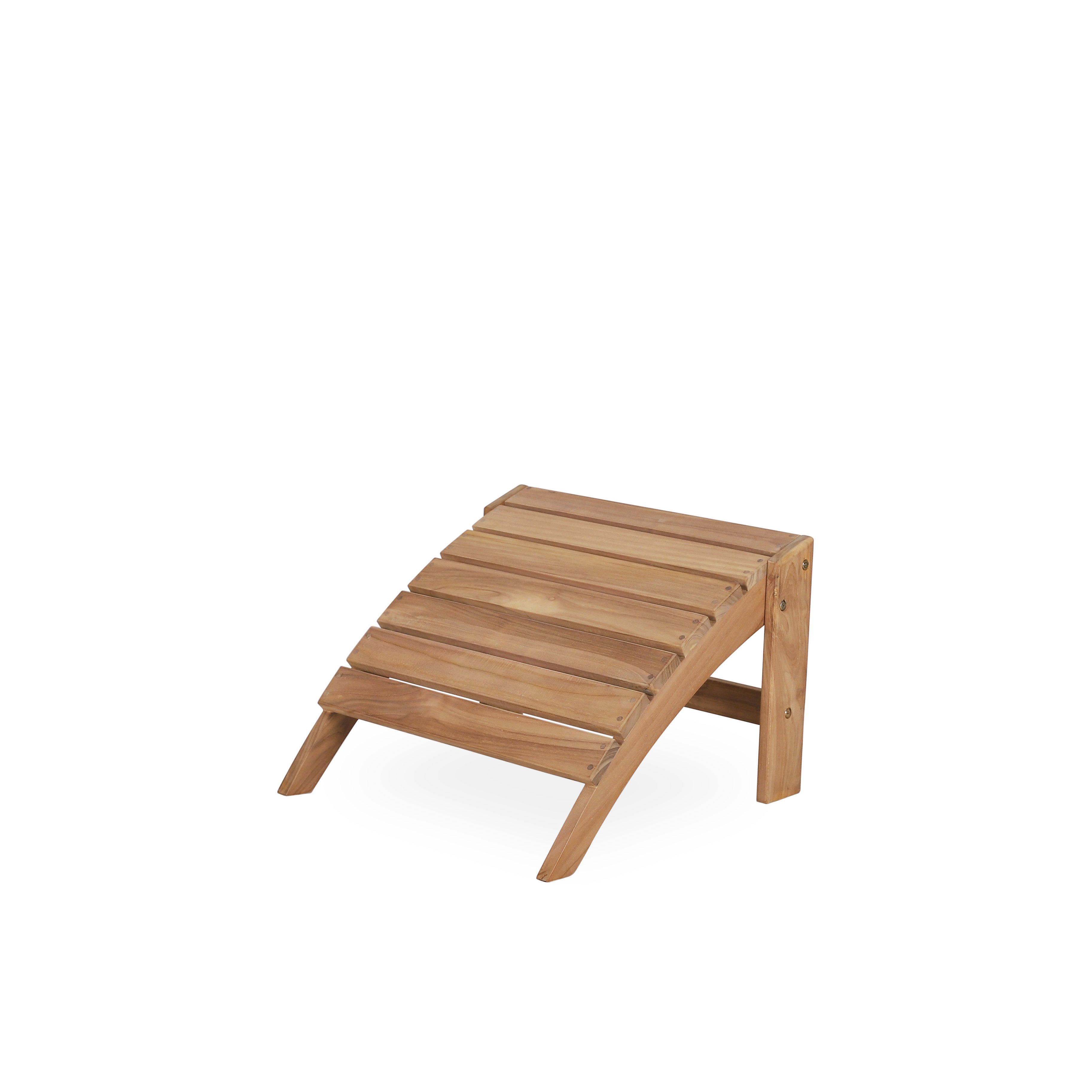 Dovecove Iduna Outdoor Ottoman Wood Patio Footrest for Adirondack Chair ...