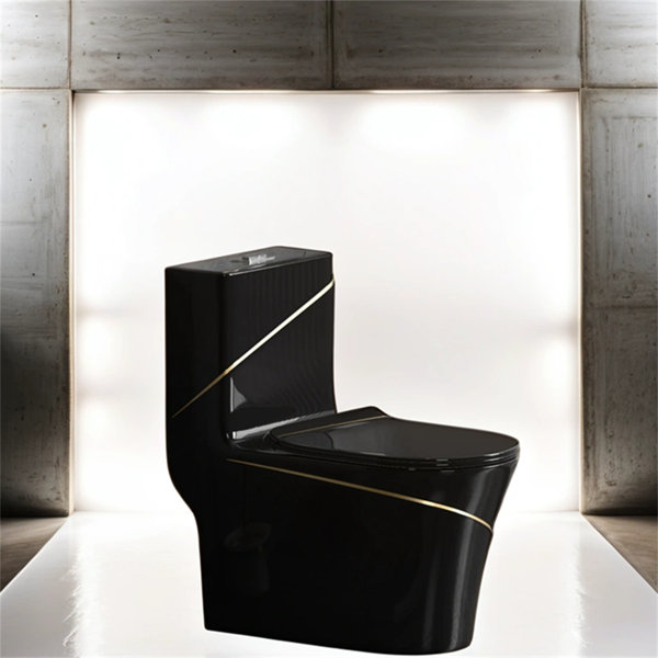 WATERMONY Comfort Height Floor Mounted One-piece Toilet (seat Included ...