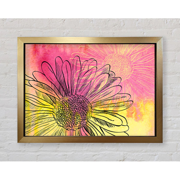 Bright Star Summer Daisies - Single Picture Frame Print | Wayfair.co.uk