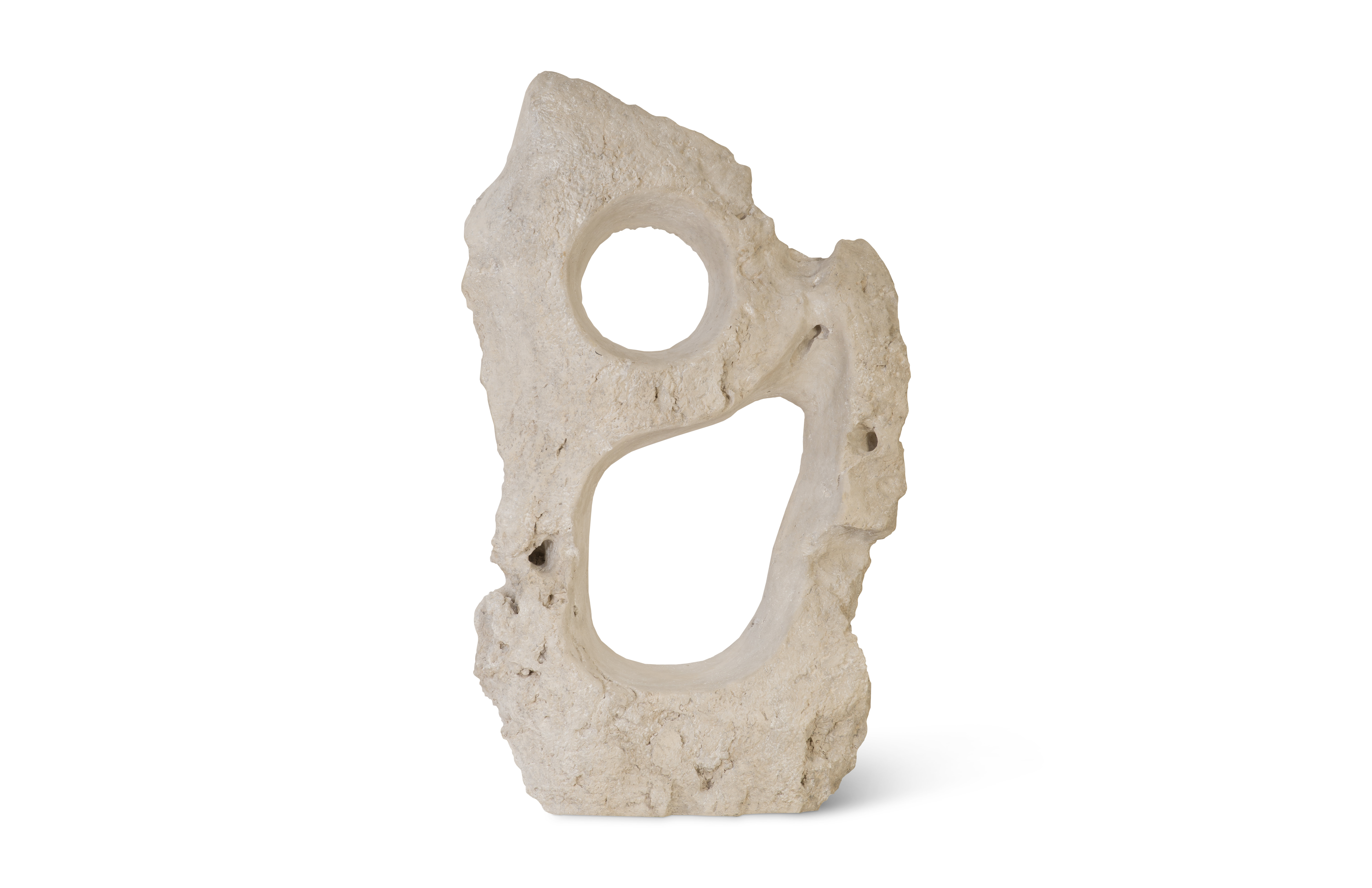 Phillips Collection White Stone Formations Cast Stone Sculpture, Two ...