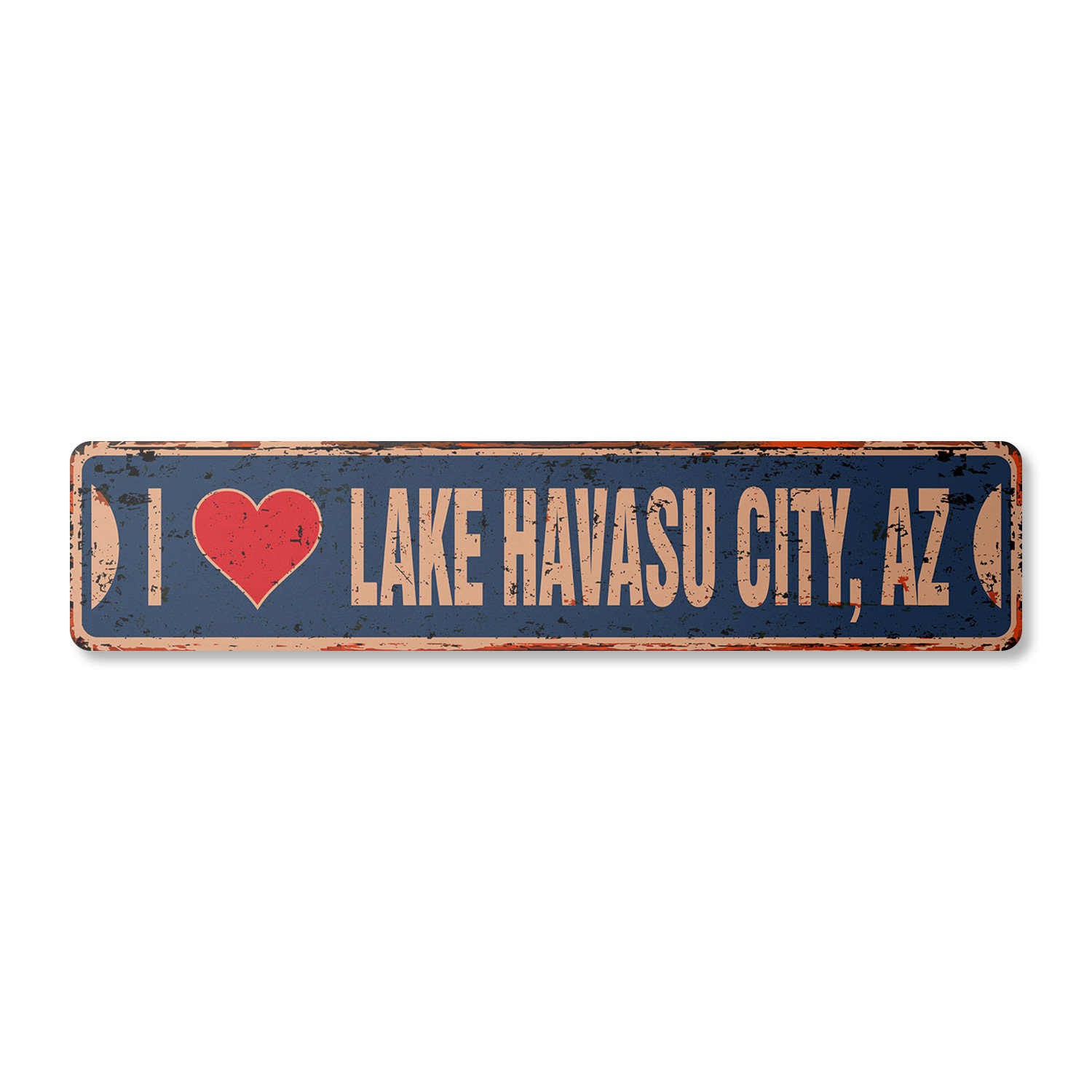 SignMission I Love Lake Havasu City Arizona Aluminum Street Sign | Wayfair