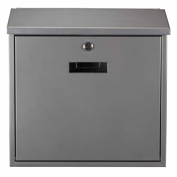 Inbox Zero Perel Mailbox Monaco Silver | Wayfair.co.uk