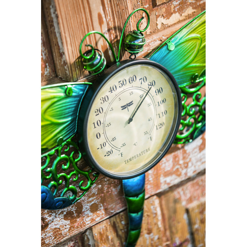 Evergreen Enterprises, Inc Dragonfly Indoor/Outdoor Wall Thermometer ...