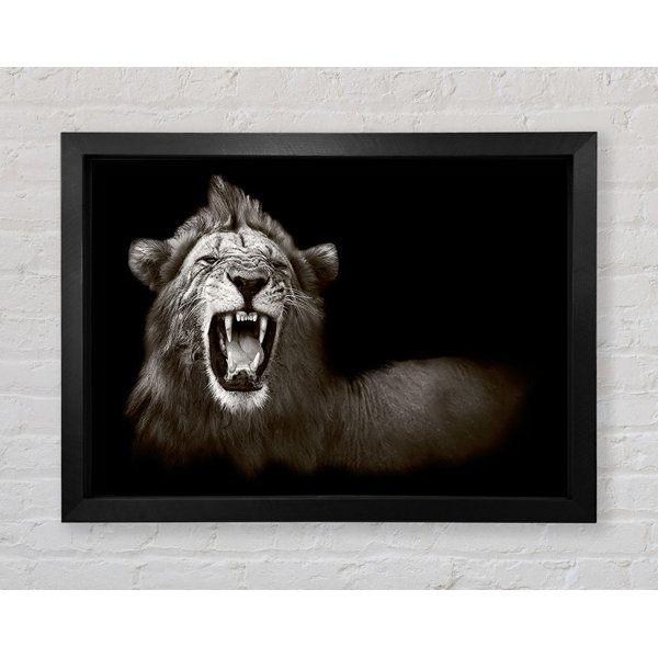Brayden Studio Lion Roar - Single Picture Frame Art Print | Wayfair.co.uk