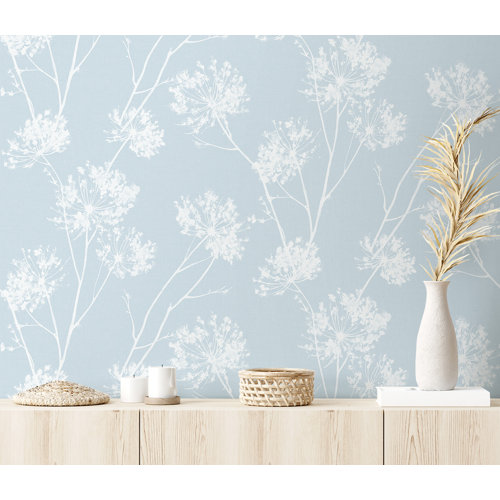 Wayfair | Blue Floral & Botanical Wallpaper You'll Love in 2023