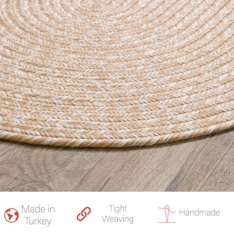 Highland Dunes Handmade Braided Polypropylene Indoor/Outdoor Farmhouse ...