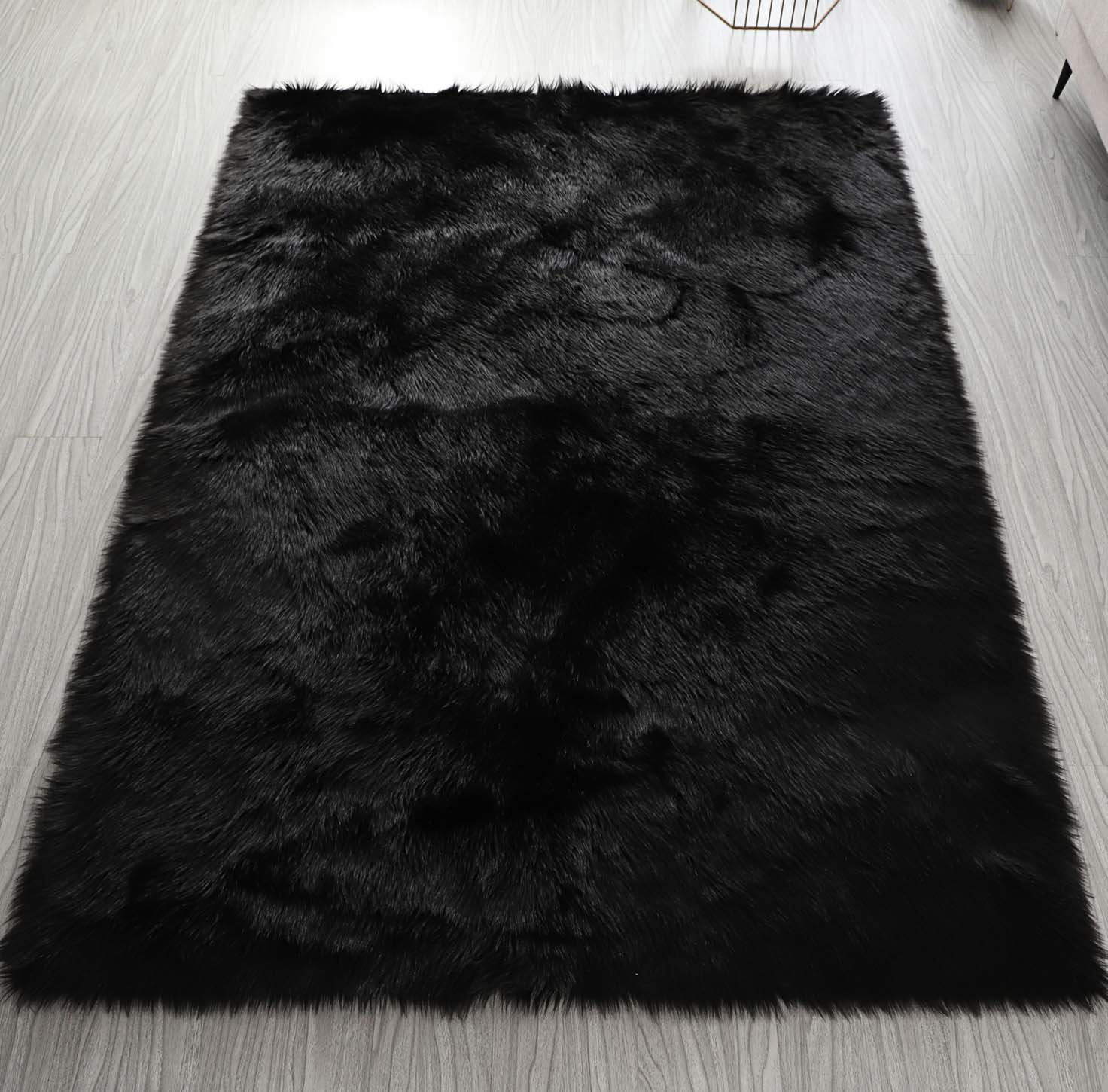 Latitude Run® Ultra Soft Fluffy Faux Fur Sheepskin Area Rug | Wayfair