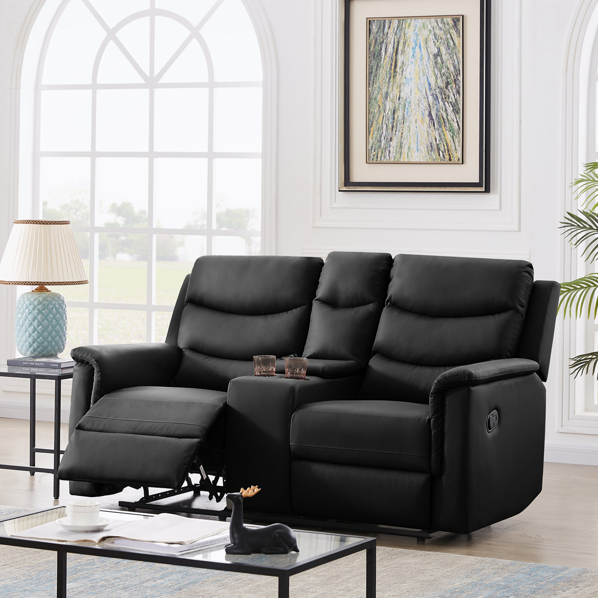 Latitude Run® Casyn 70.08'' Faux Leather Rolled Arm Sofa | Wayfair