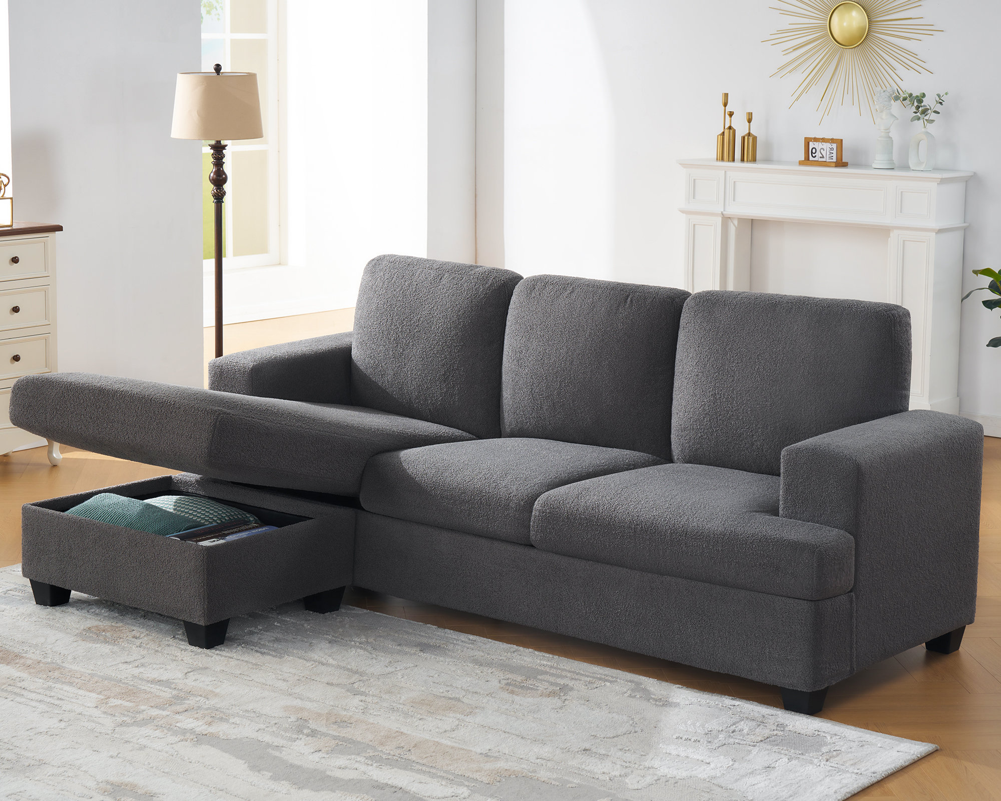 Latitude Run® Leggat 89" Upholstered Sofa | Wayfair