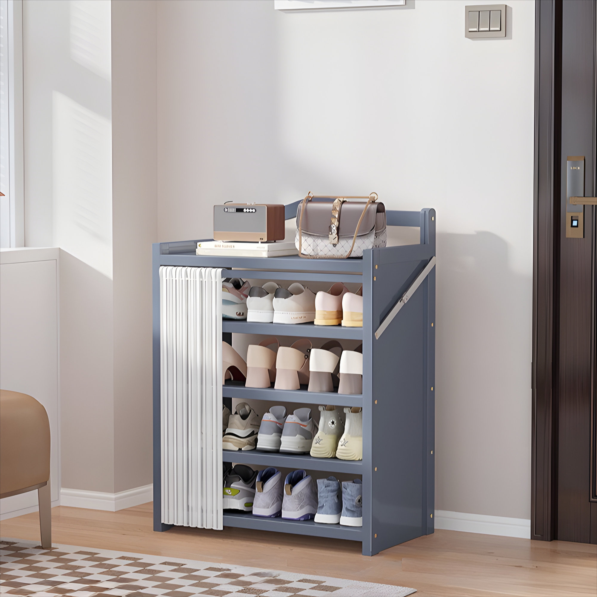 Red Barrel Studio® Simple Multi-Layer Bamboo Shoe Rack, Installation ...